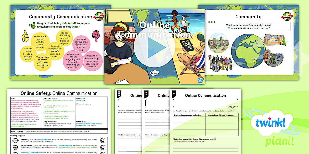 Computing: Online Safety: Online Communication Year 3 Lesson Pack 5