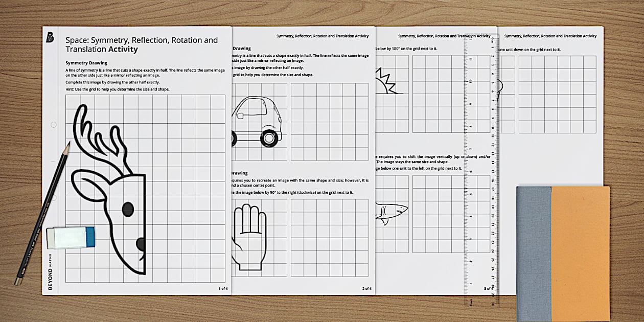 Space: Rotation, Symmetry, Translation, Transformation Activity