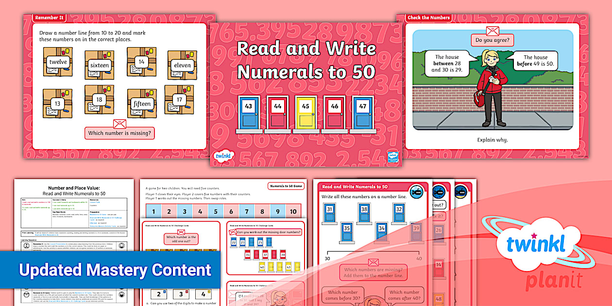 Year 1 Number Place Value Count Read Write Numbers To 100