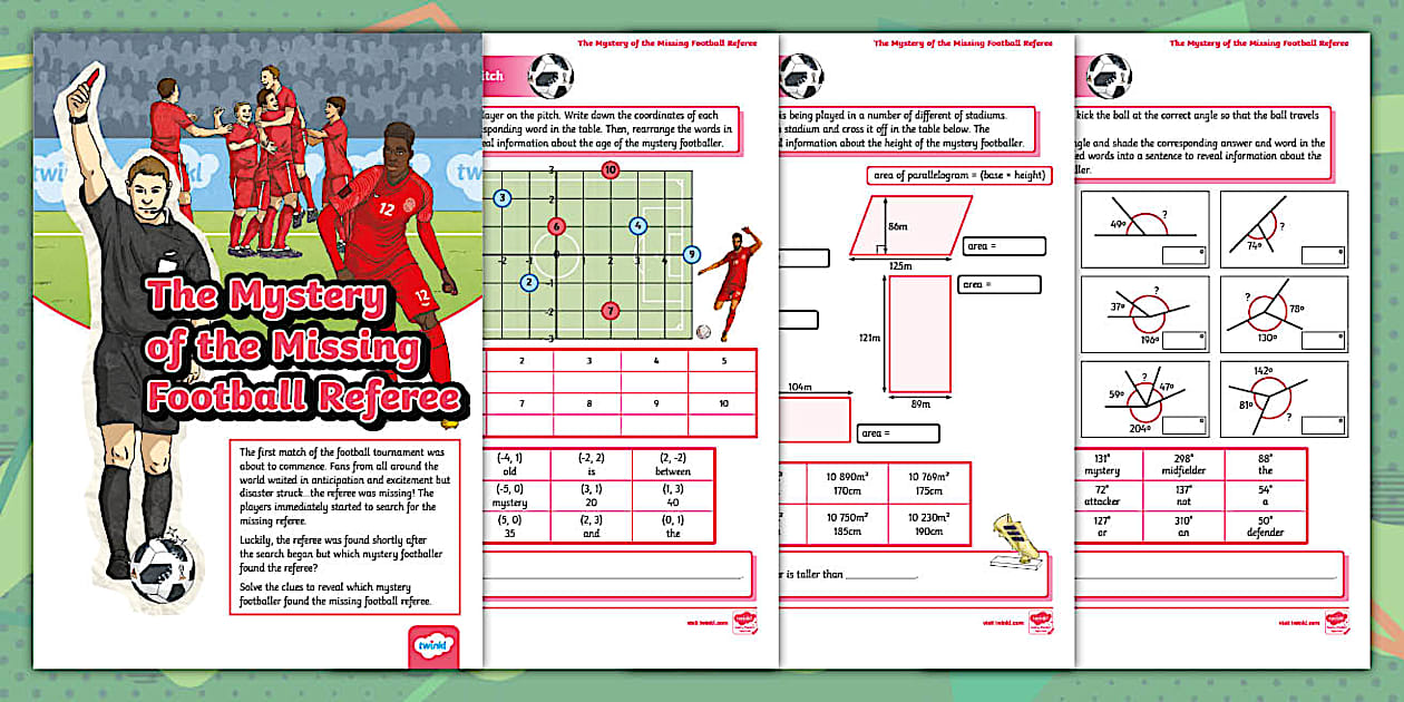 Y6 The Mixed-Up Football Shirts Maths Mystery Game - Twinkl