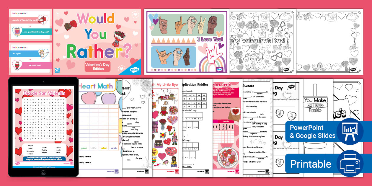 Free Valentine's Day Activities | Worksheets | Twinkl USA