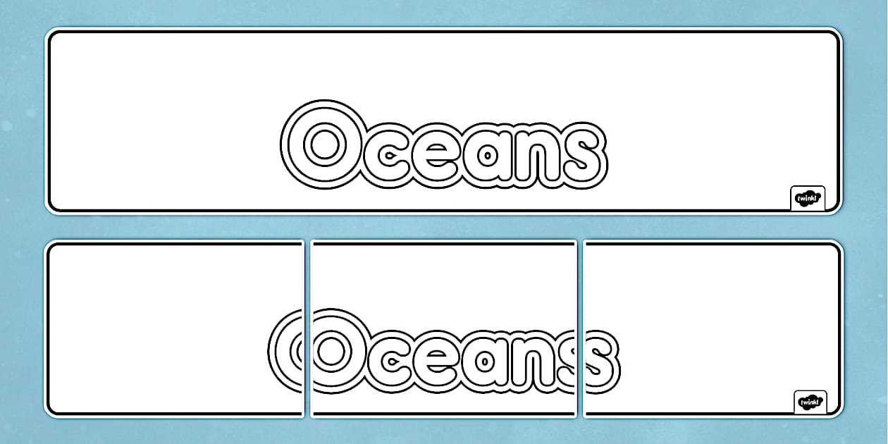Ocean Collaborative Drawing Display Banner (teacher made)