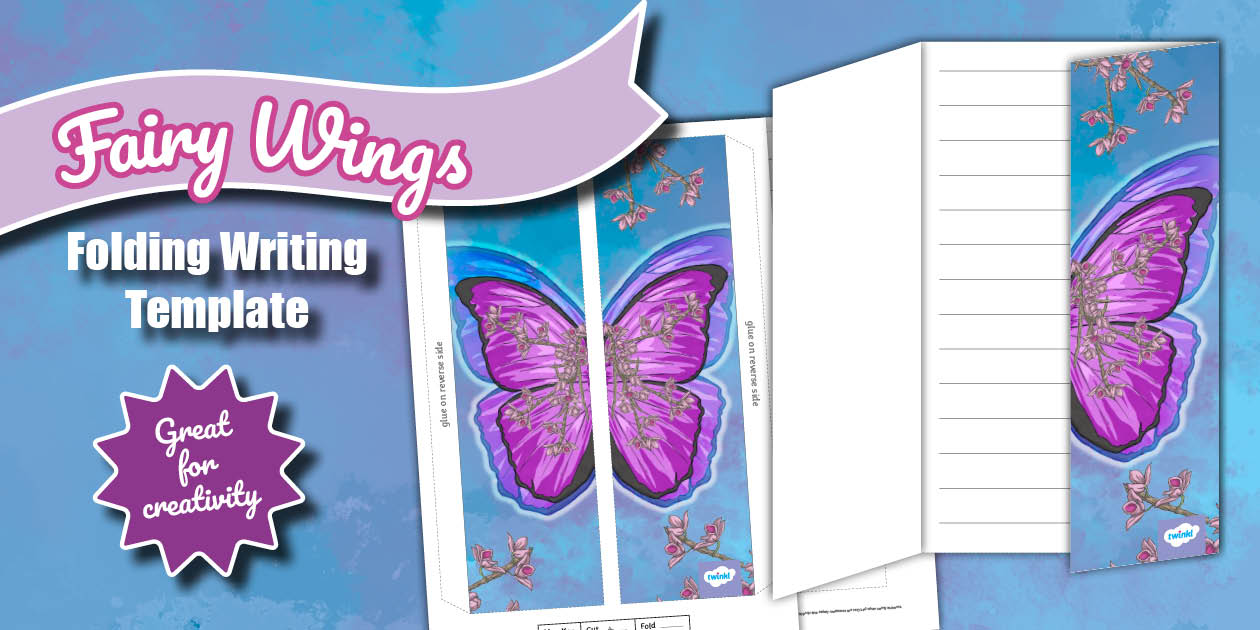 * NEW * Intermediate Phase Home Language - Fairy Wings - Folding Writing