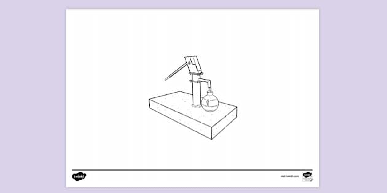 Well with Container Colouring | Colouring Sheet - Twinkl