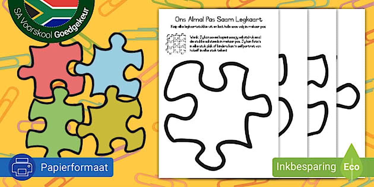 Ons Almal Pas Saam Legkaart (teacher made) - Twinkl