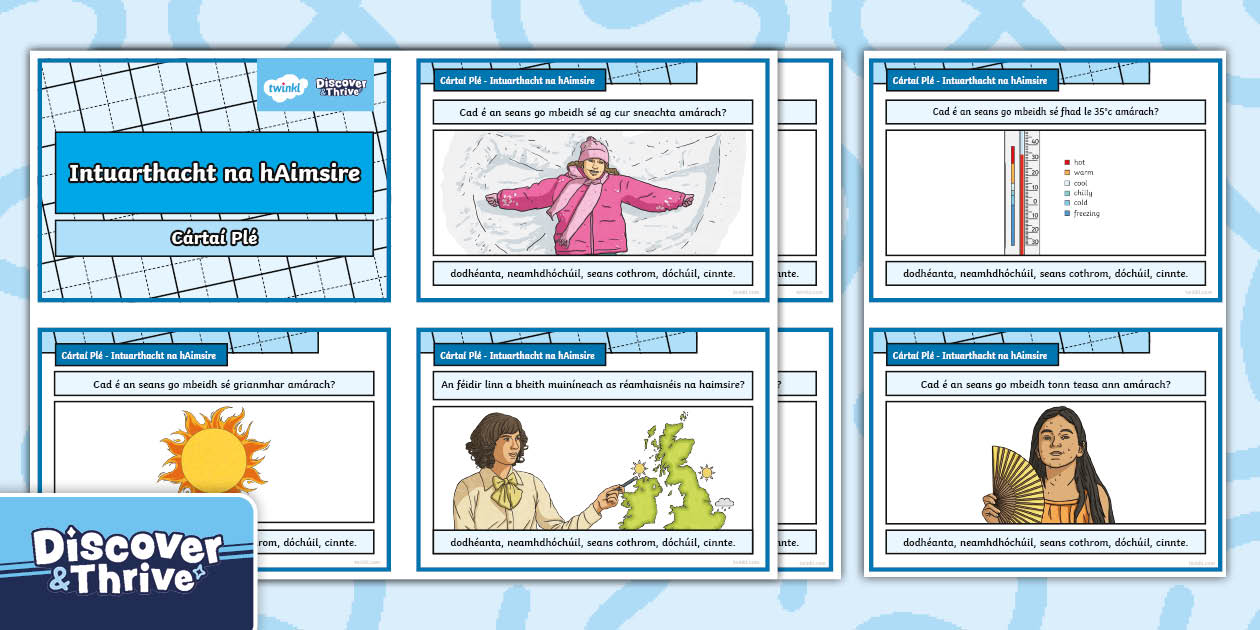 Cártaí Plé - Intuarthacht na hAimsire (Teacher-Made)