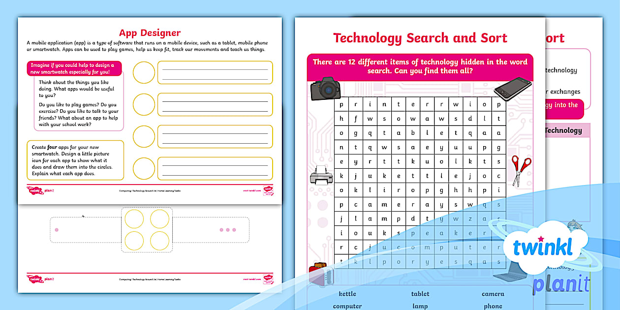 Year 2 Computing Home Learning Tasks - Technology Around Us