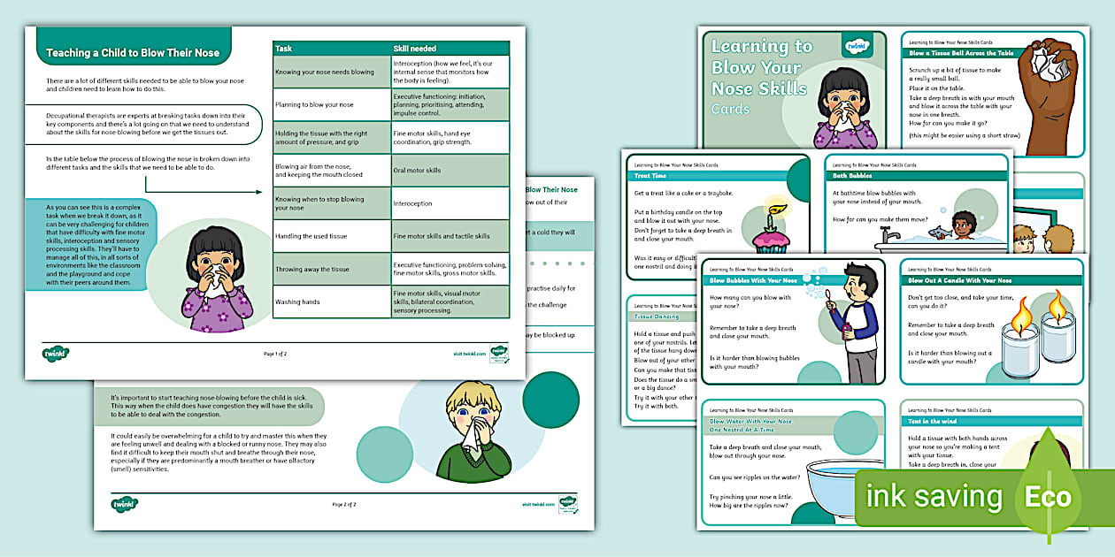 Learning to Blow Your Nose (teacher made) - Twinkl