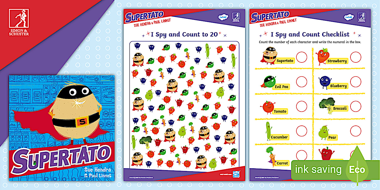 FREE! - 👉 Supertato Maths Activity | Count to 20 | Twinkl Resources