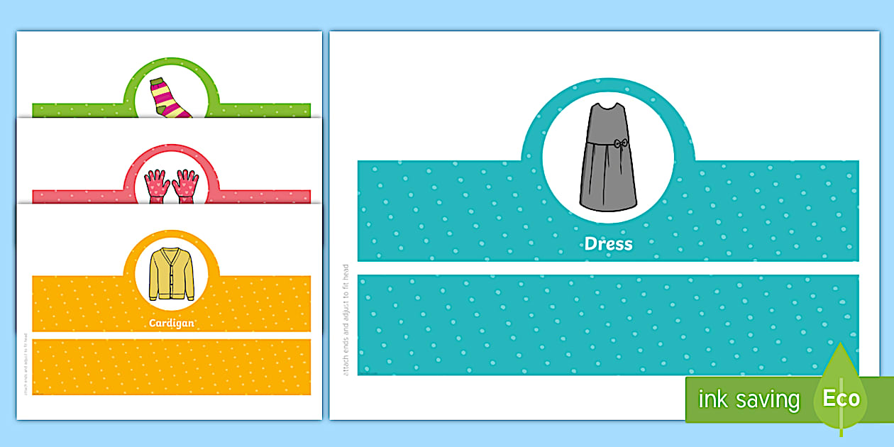 Clothes Headband Oral Language Game