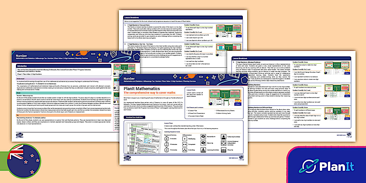During the Second Year Place Value: 2-Digit Numbers Overview
