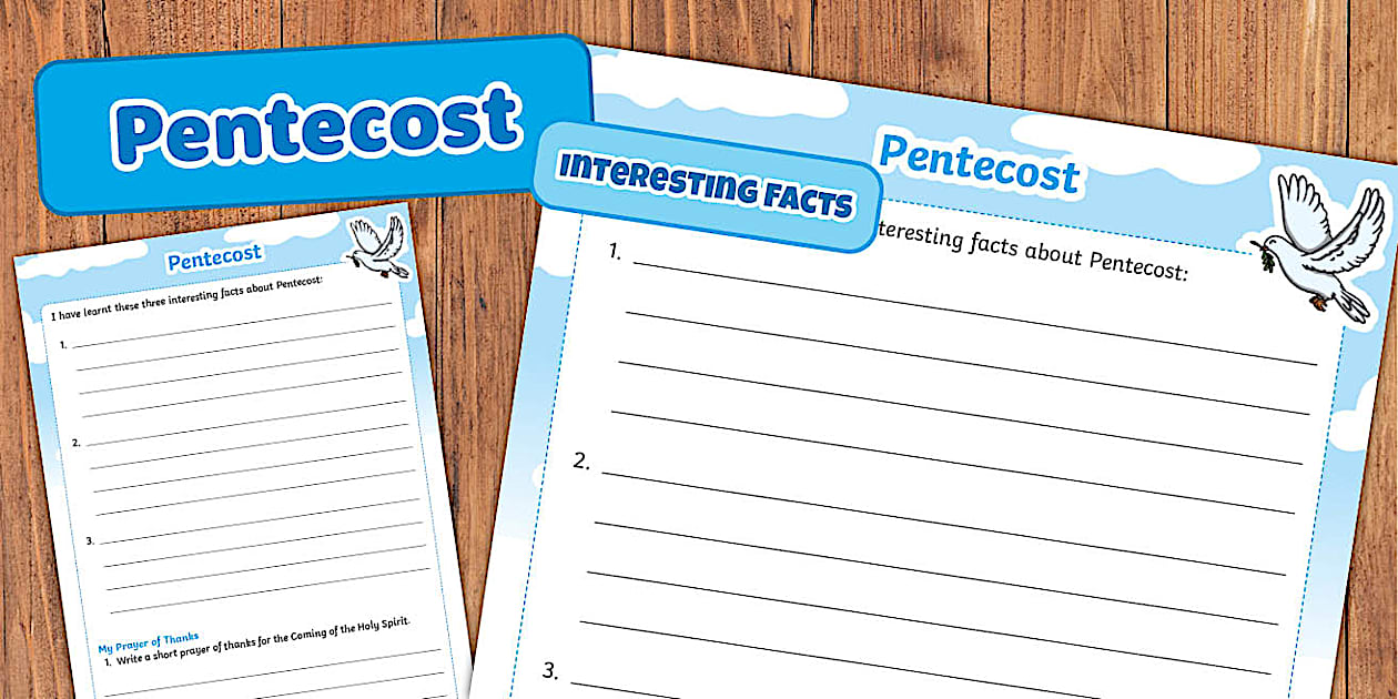 Pentecost: Interesting Facts Worksheet