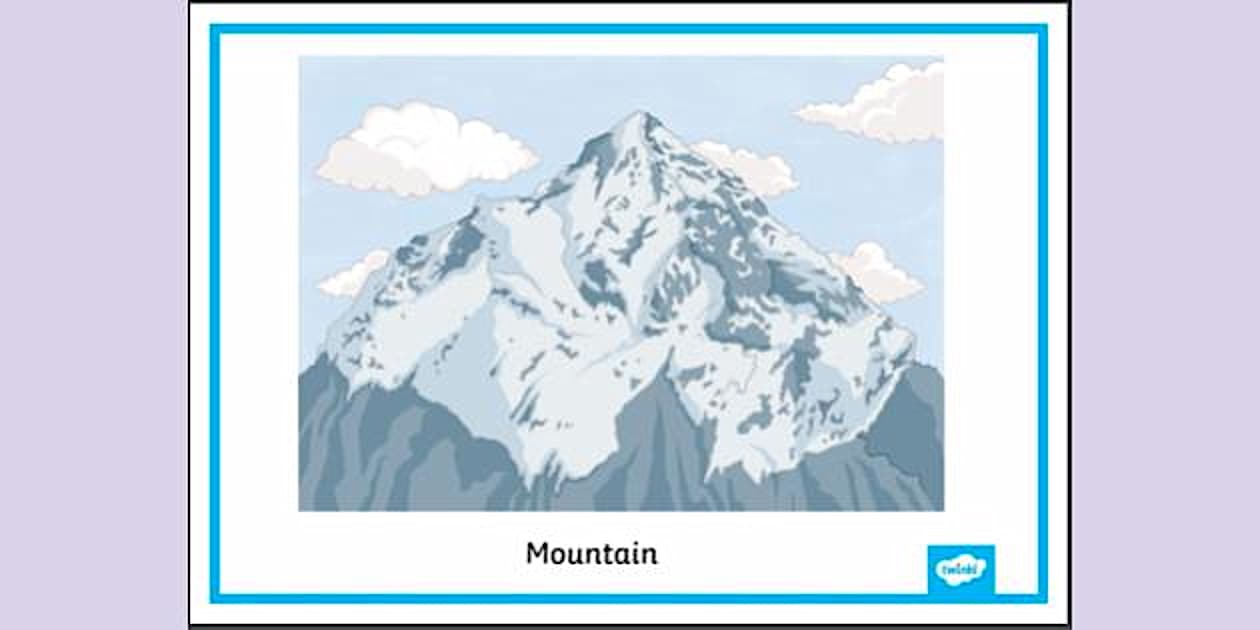 Printable Mountain Display Poster | Primary Resources