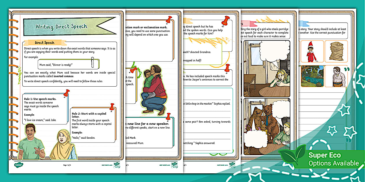 Writing Direct Speech (Ages 7 - 8)