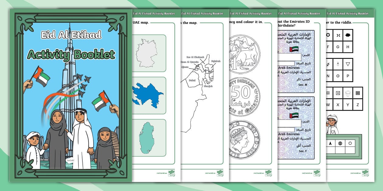 Eid Al Etihad Activity Booklet (teacher made) - Twinkl
