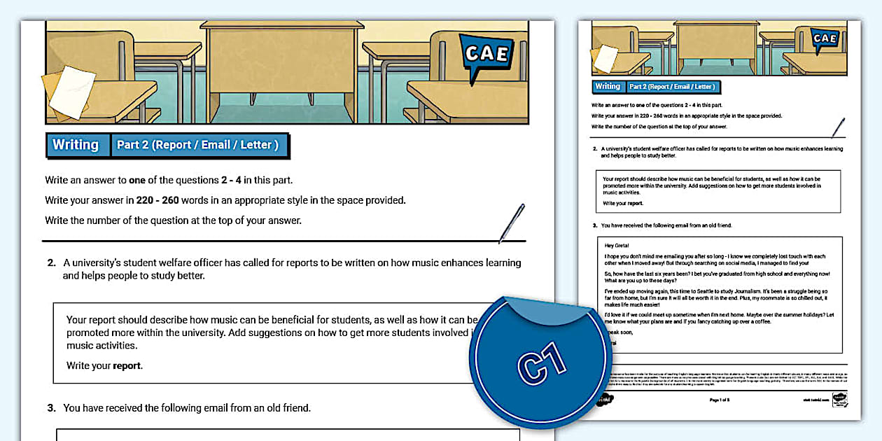 C1 Writing Practice on Twinkl (Hecho por educadores)