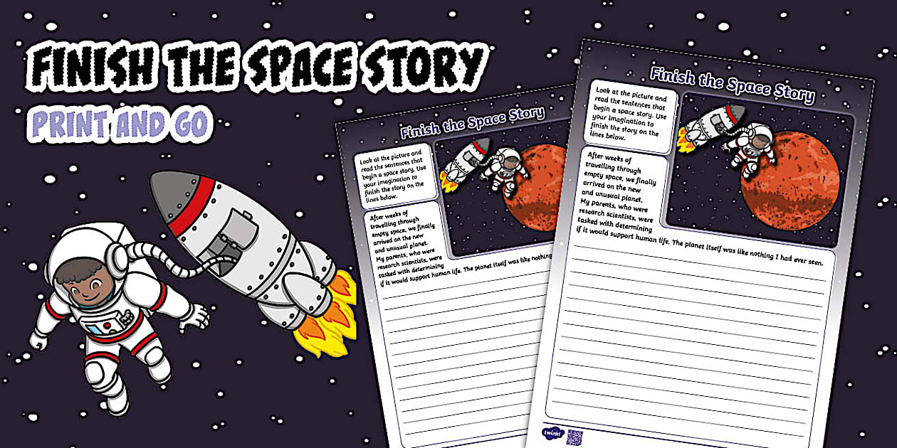 * NEW * Foundation Phase Home Language - Finish the Space Story - Writing