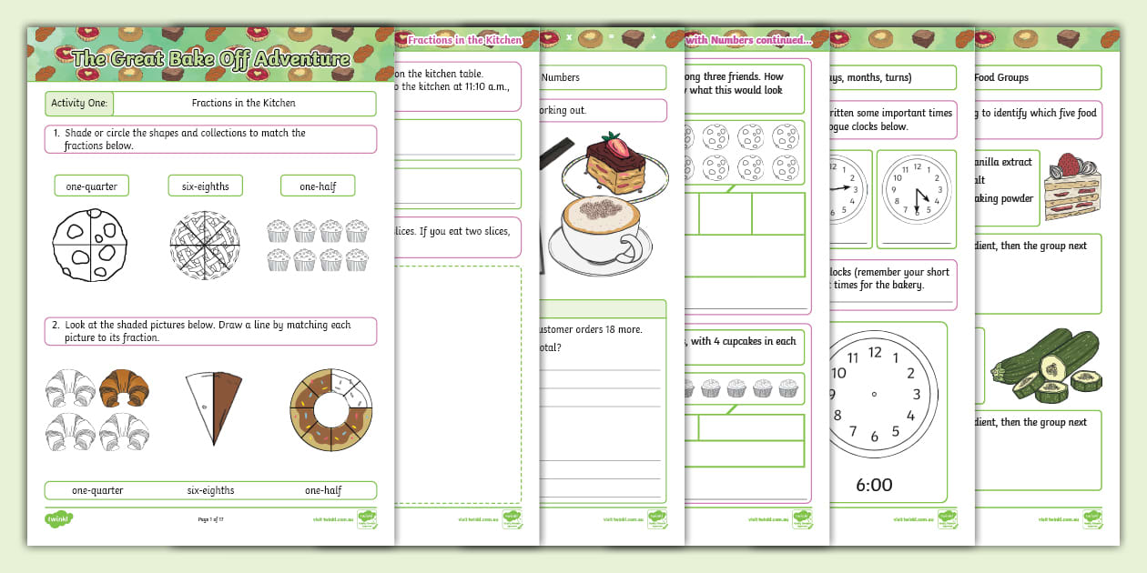 Mini IU Year 2 The Great Bake Off Adventure Concept Booklet