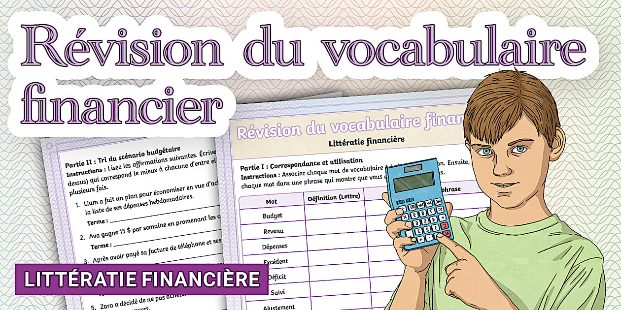 Financial Vocabulary Review French (teacher made) - Twinkl