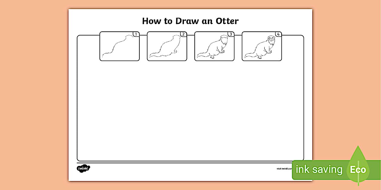 How to Draw an Otter (teacher made) - Twinkl