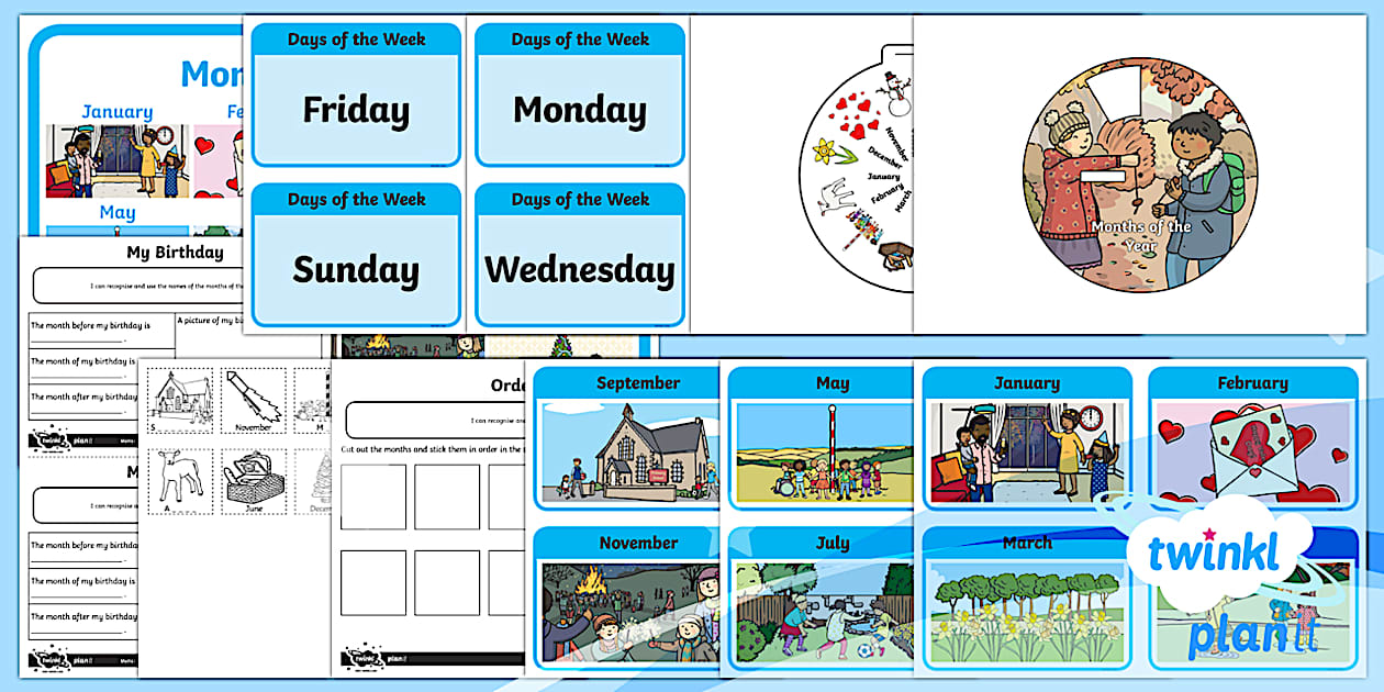 Months of the Year Activity Pack (teacher made) - Twinkl