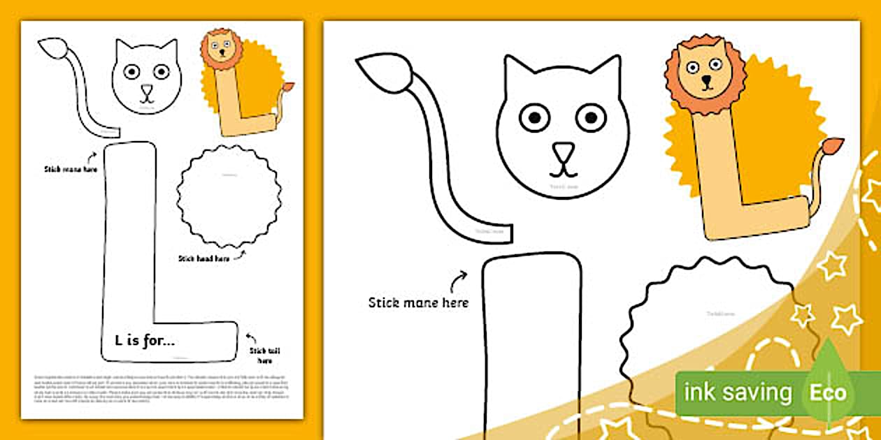 Make Your Own Alphabet Animals - L (teacher made) - Twinkl