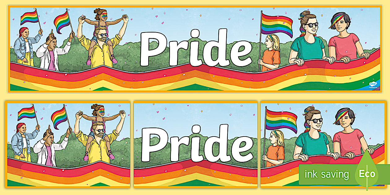 LGBTQ+ Pride Month - Pride Banner (teacher made) - Twinkl