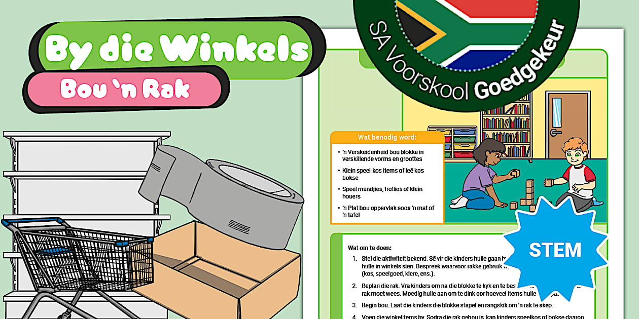 * NEW * By die Winkels – Bou 'n Rak (STEM-aktiwiteit)