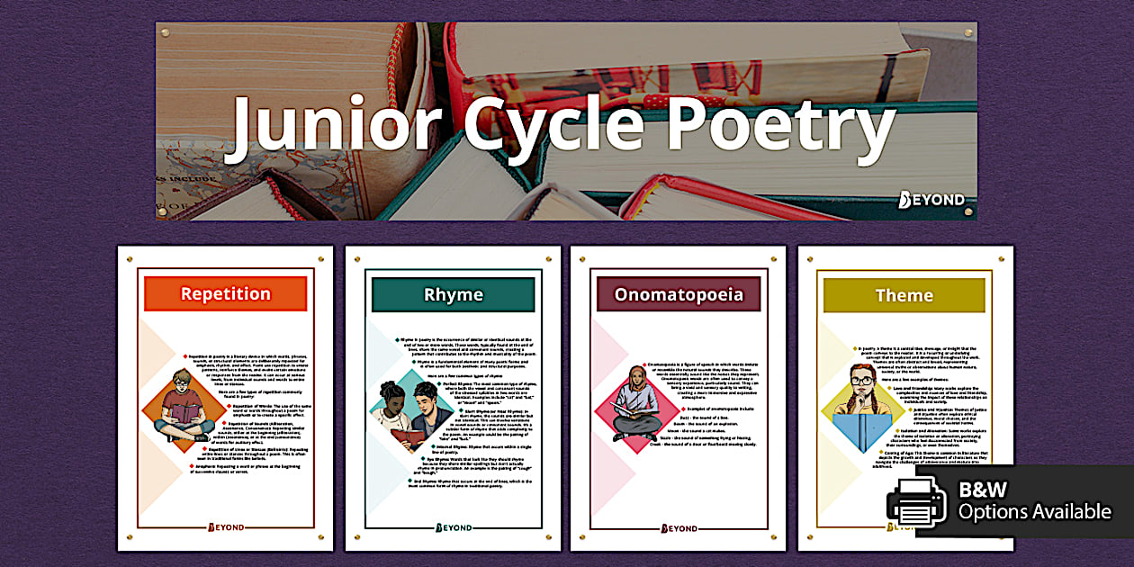 Poetic Techniques Information Posters Display Pack - Twinkl