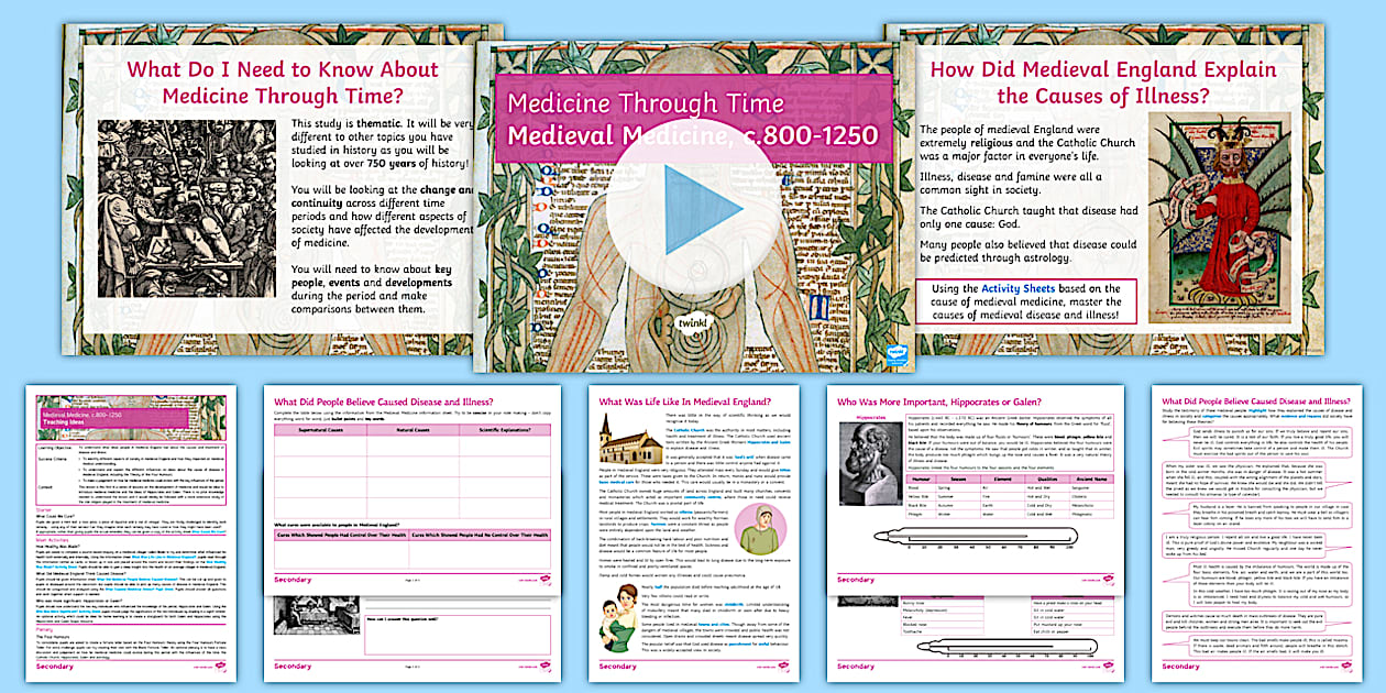 Medicine through Time Lesson 1: What Did Medieval People Believe about