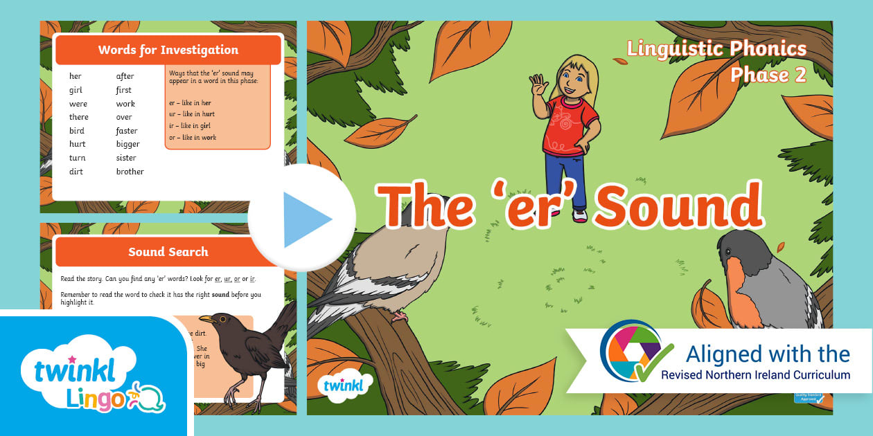 Linguistic Phonics Stages 5/6 Phase 2 'er' Sound PowerPoint