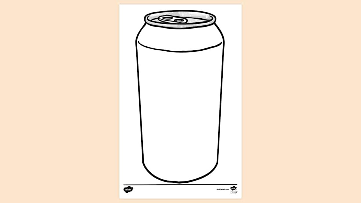 Aluminium Can Colouring | Colouring Sheets (teacher made)
