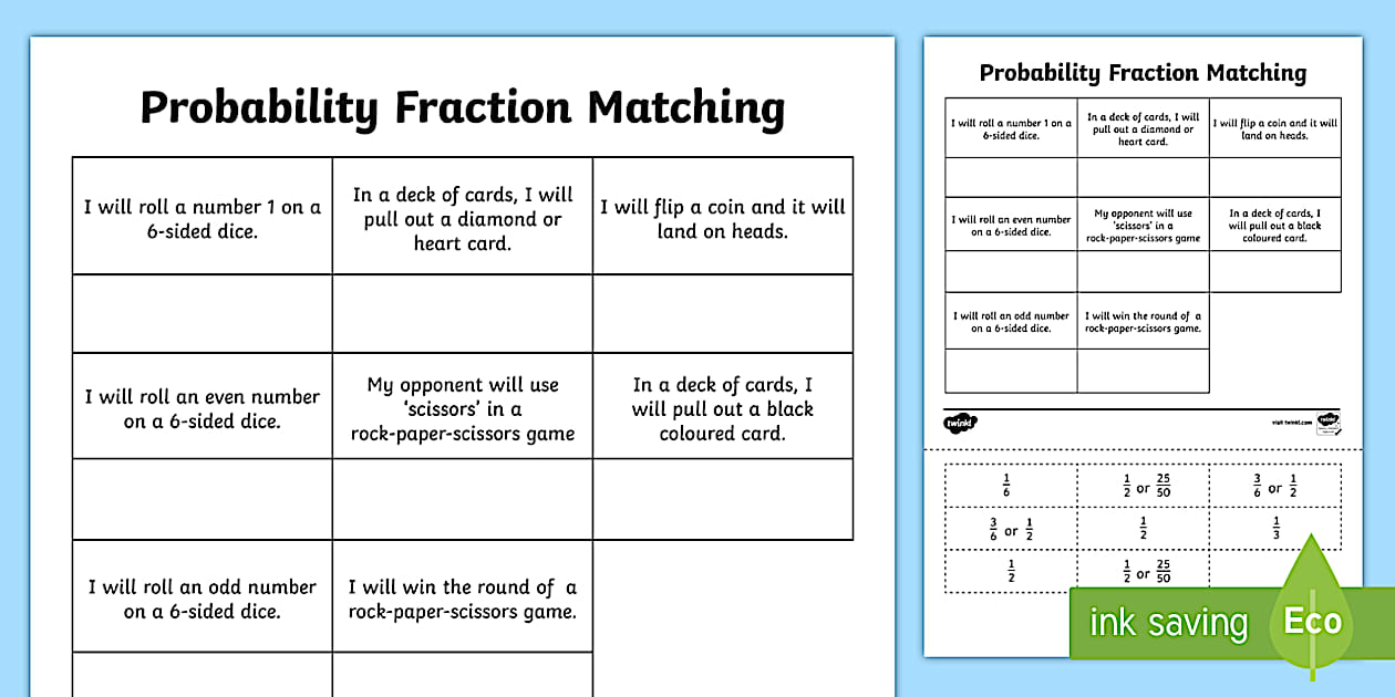 Probability Fraction Matching Cut and Paste Activity