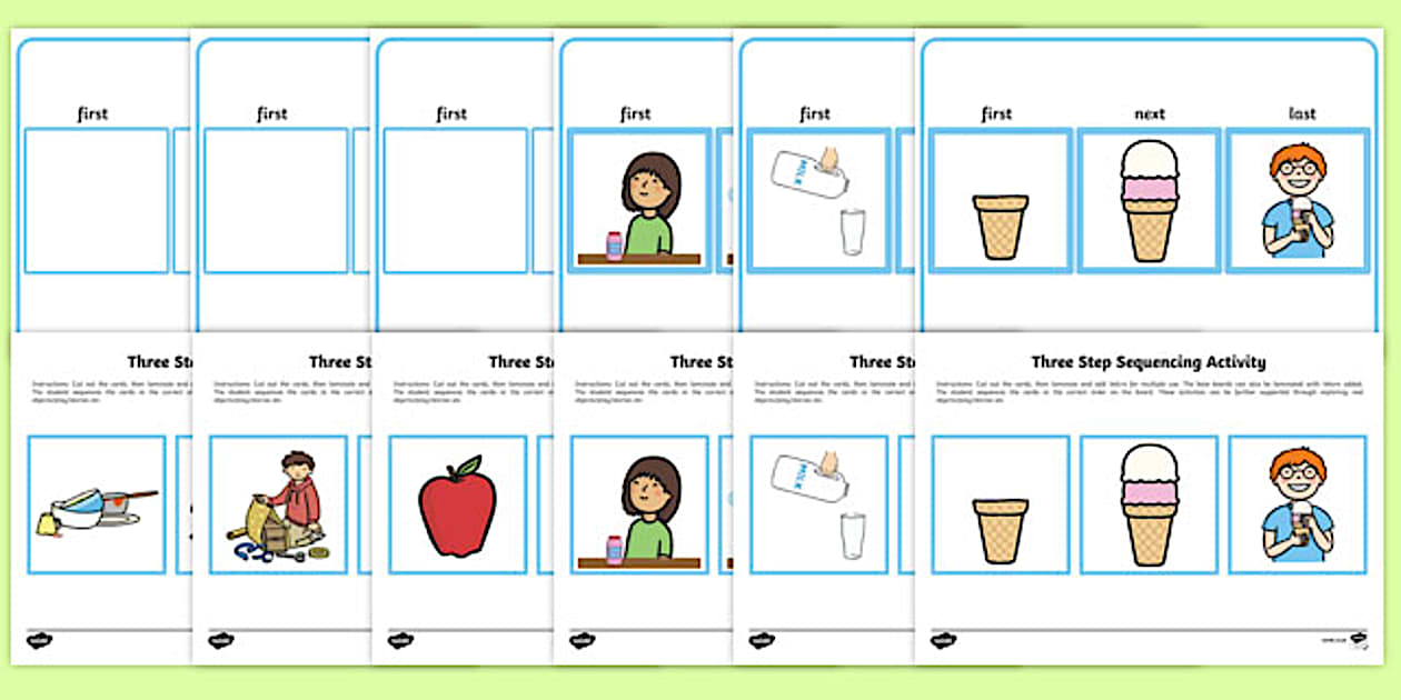 Workstation Pack: Three Step Sequencing Activity Pack