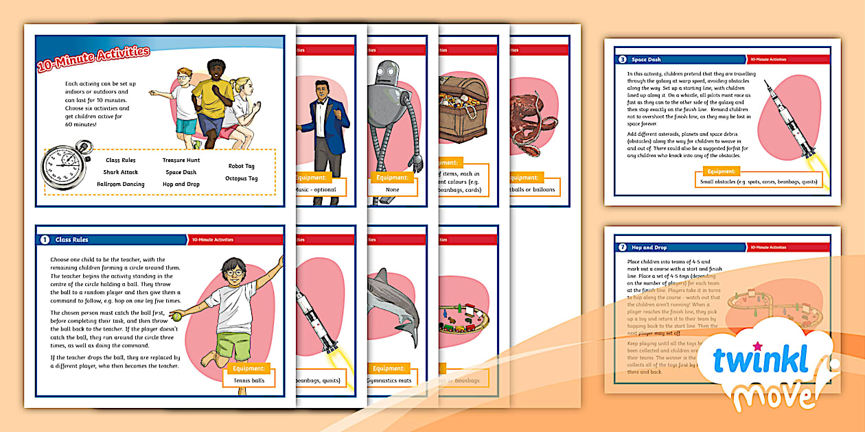 PE Fitness Games - 10-Minute Activities (teacher made)