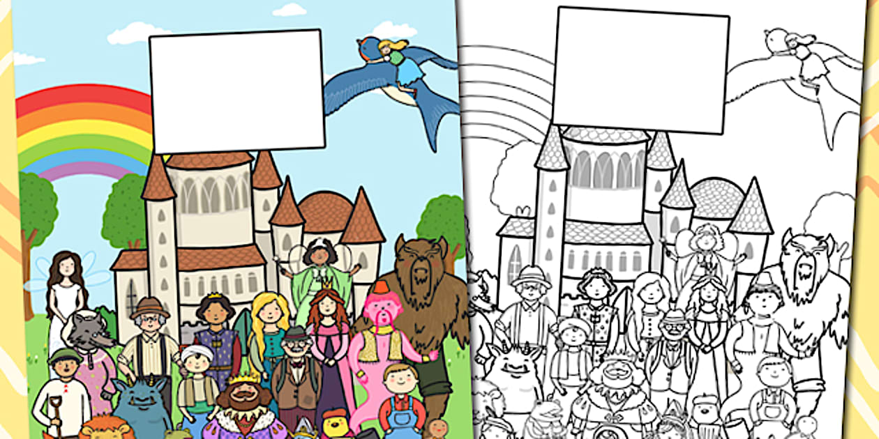 Traditional Tale Themed Calendar Template (teacher made)