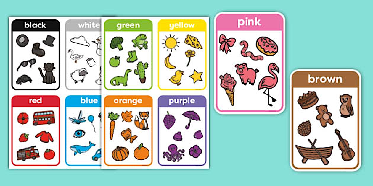 Originals First Words Flashcards: Colours (teacher made)