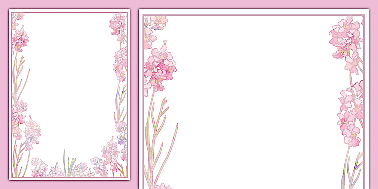 Orchid-themed Editable Poster (teacher made) - Twinkl