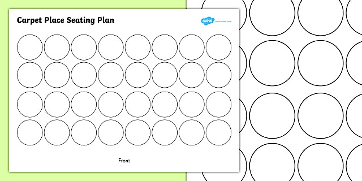 Editable Carpet Place Seating Plan Template (teacher made)