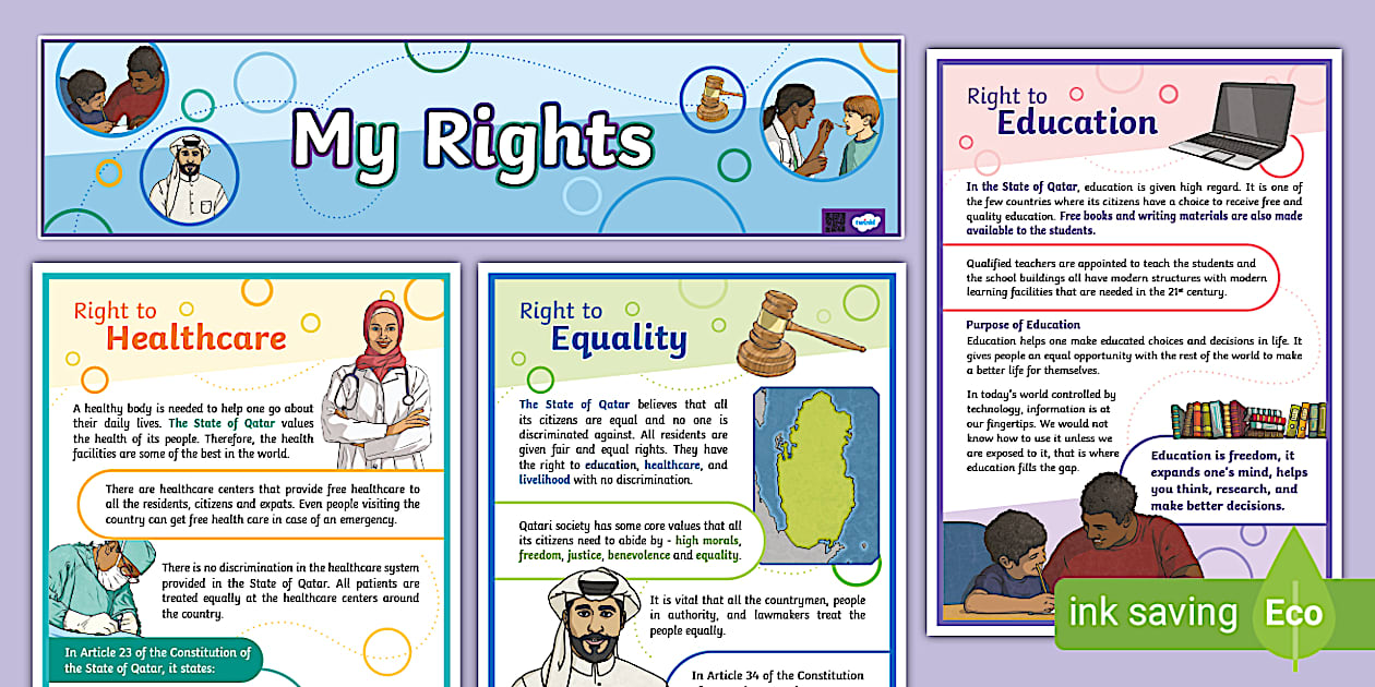 My Rights Information Posters (teacher made) - Twinkl