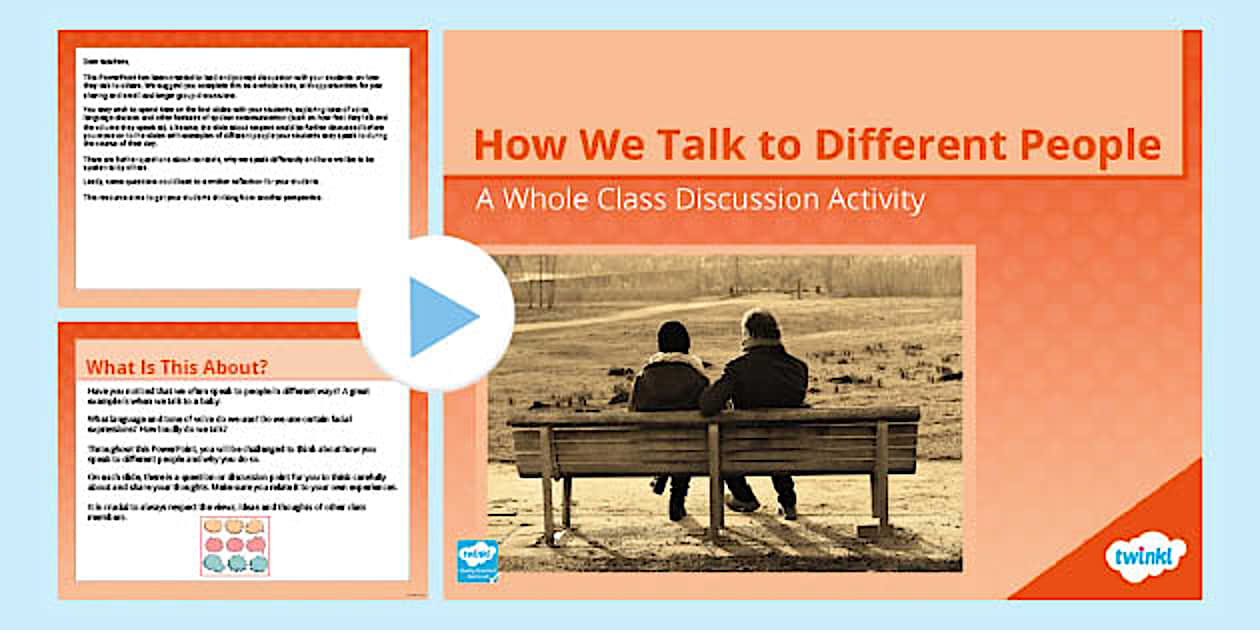 Years 7-8 Do Skills: How We Talk to Different People