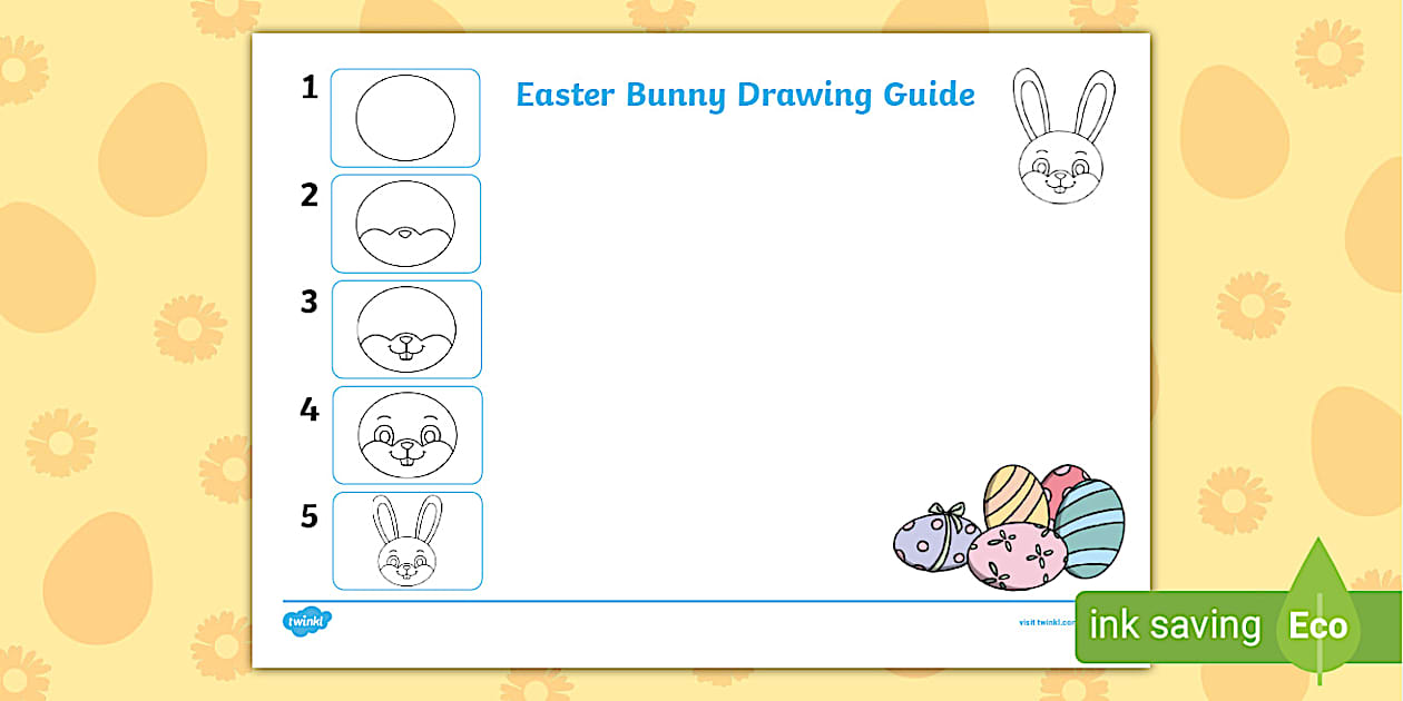 Easter Bunny Drawing - Primary Resources (teacher made)