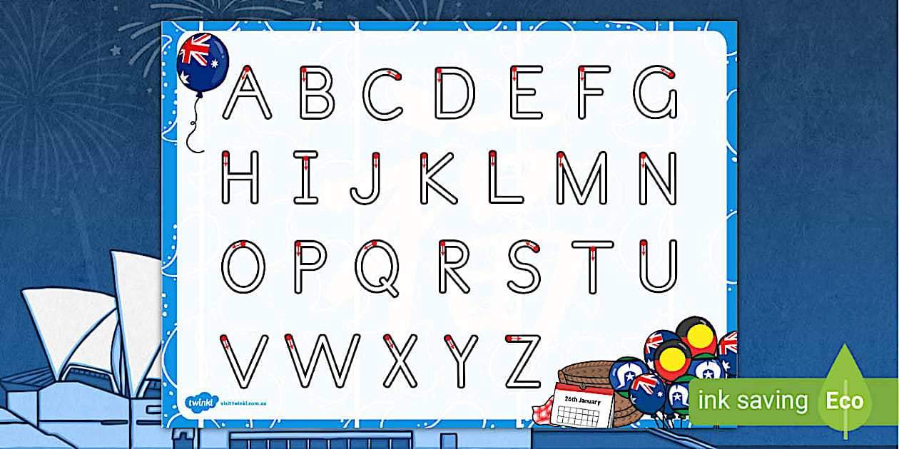 QLD Australia Day Themed Letter Writing Worksheet - Twinkl