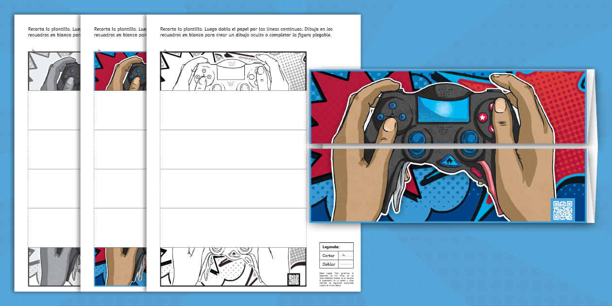 Foldable: Control de videojuego (Teacher-Made) - Twinkl