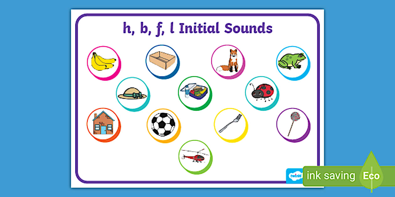EYFS h, b, f, l Initial Sounds Activity (teacher made)