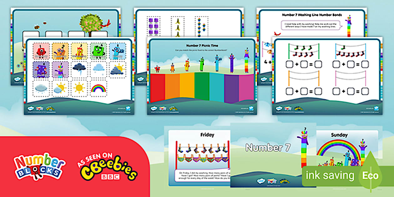 👉 Numberblocks: Lucky Number Seven Resource Pack - Twinkl