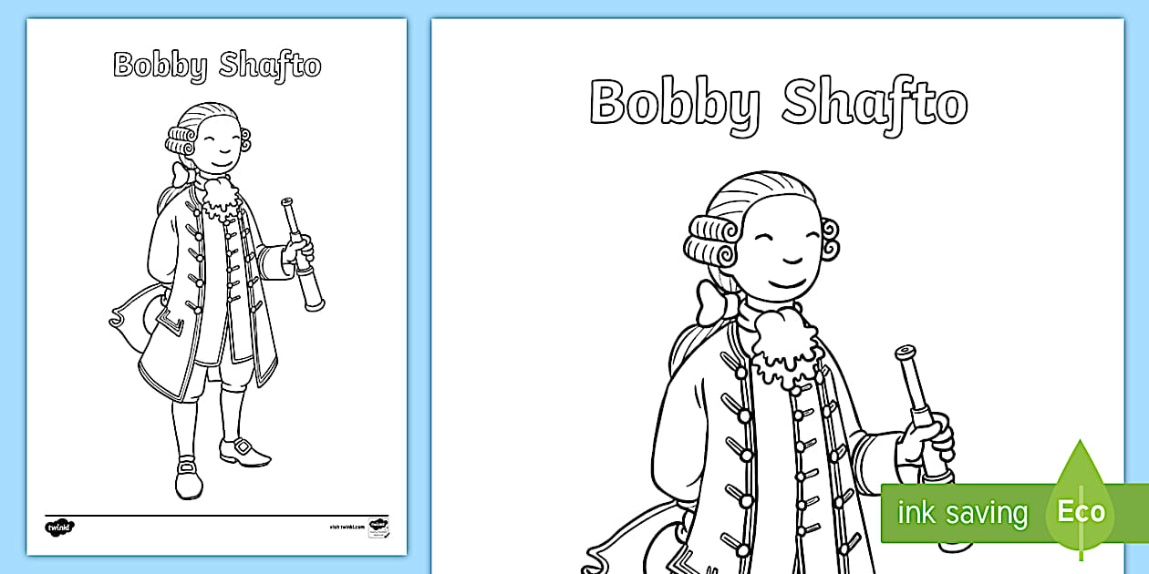 Bobby Shafto Colouring Page (teacher made) - Twinkl