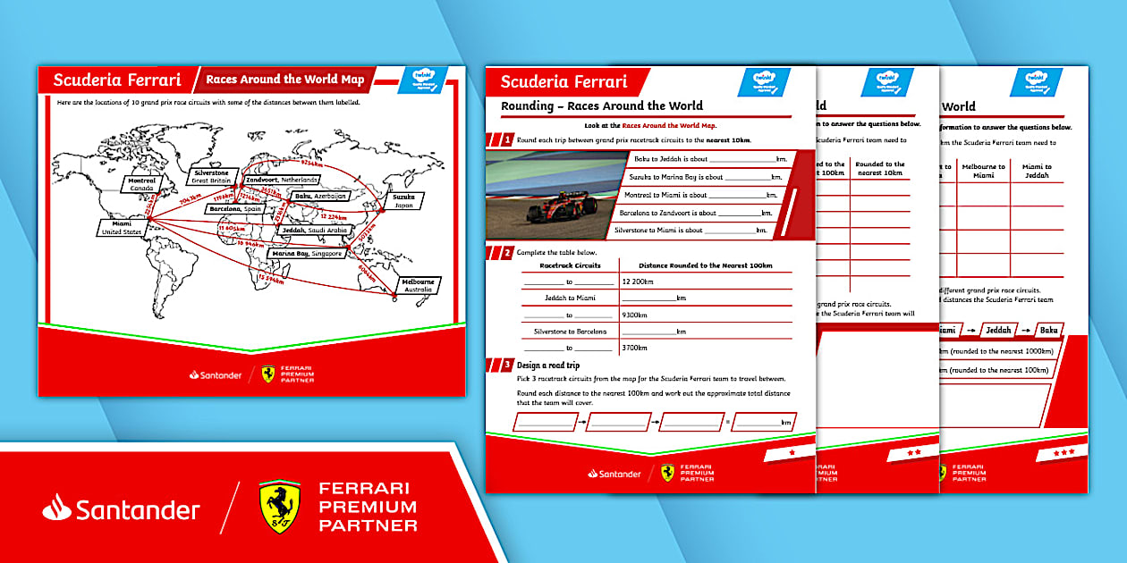FREE! - Scuderia Ferrari F1: Races Around the World Rounding Activity