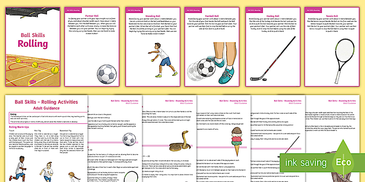 Ball Skills - Rolling Activity Pack - Twinkl
