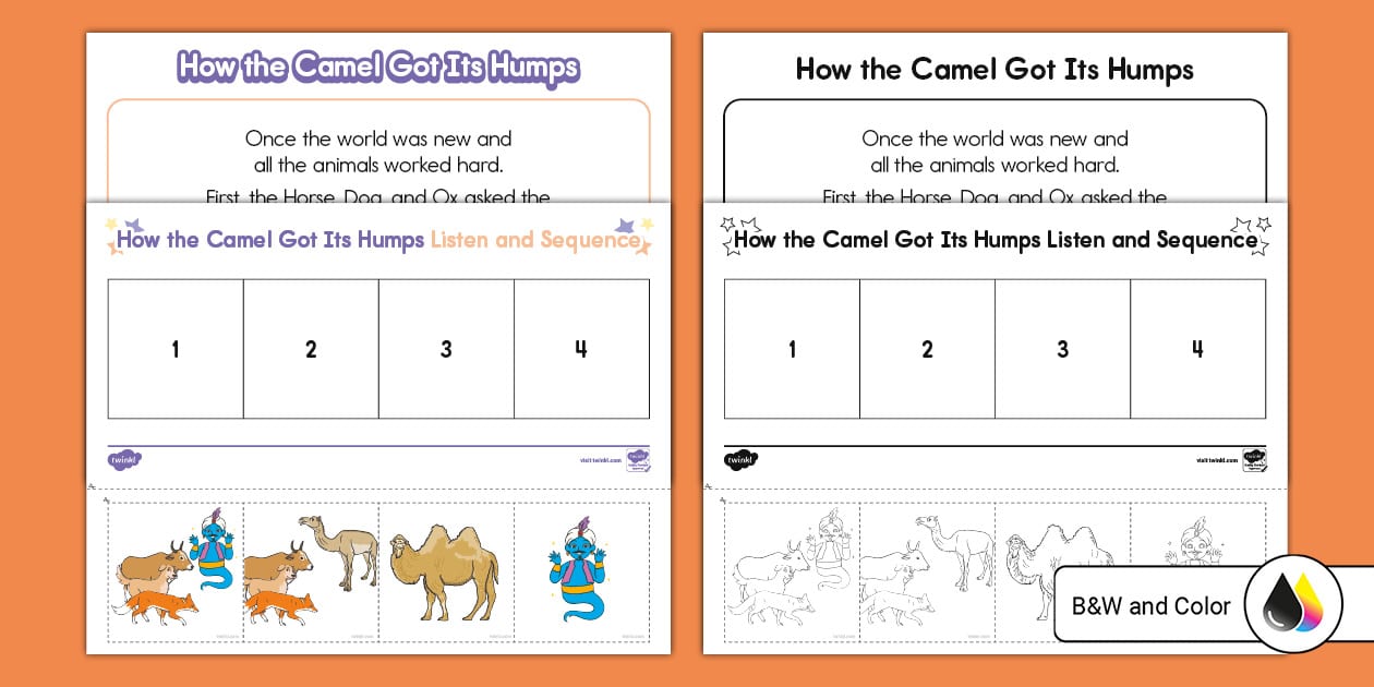 How the Camel Got Its Hump | Sequencing | Twinkl USA
